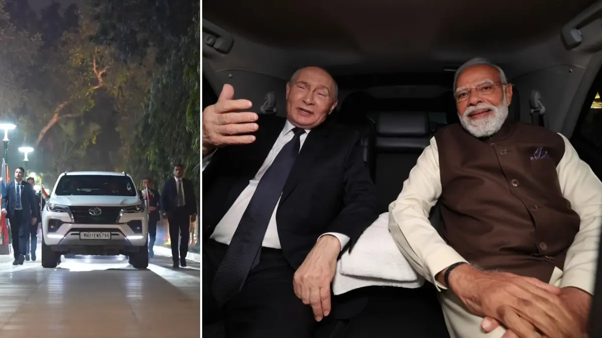 Narendra Modi Gives Vladimir Putin A Ride In His Toyota Fortuner In Delhi