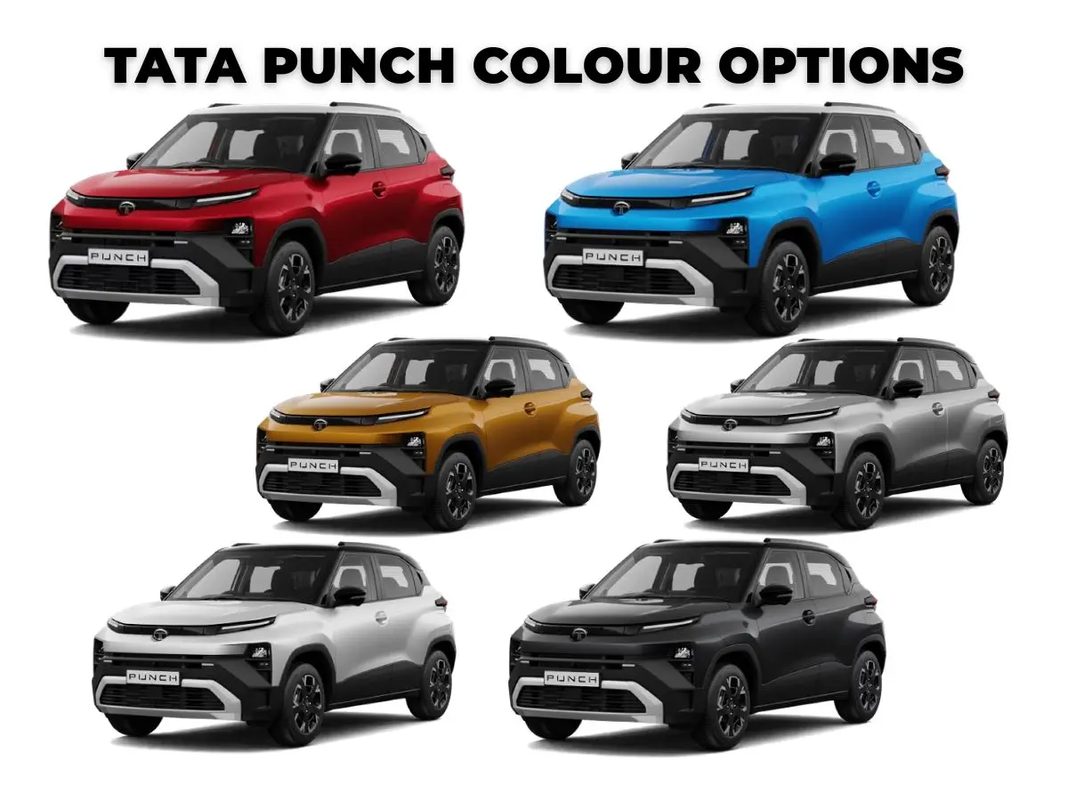 2026 Tata Punch Facelift all Colour Options Image Gallery